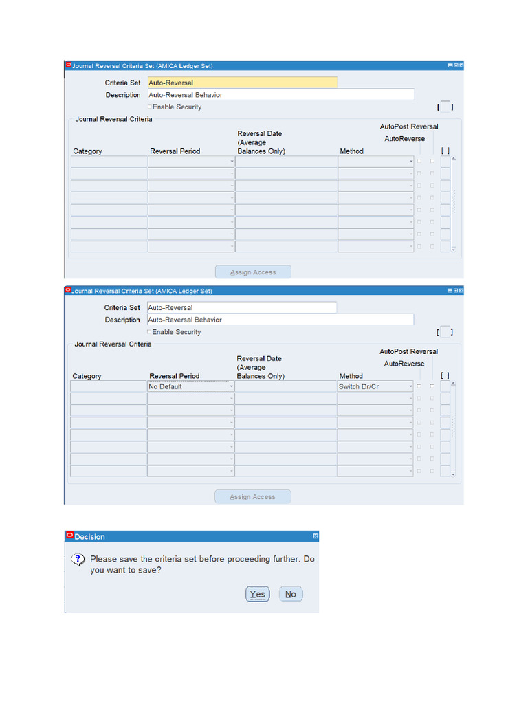 Auto Reversal Journal Process Guide | PDF | Finance & Money Management ...