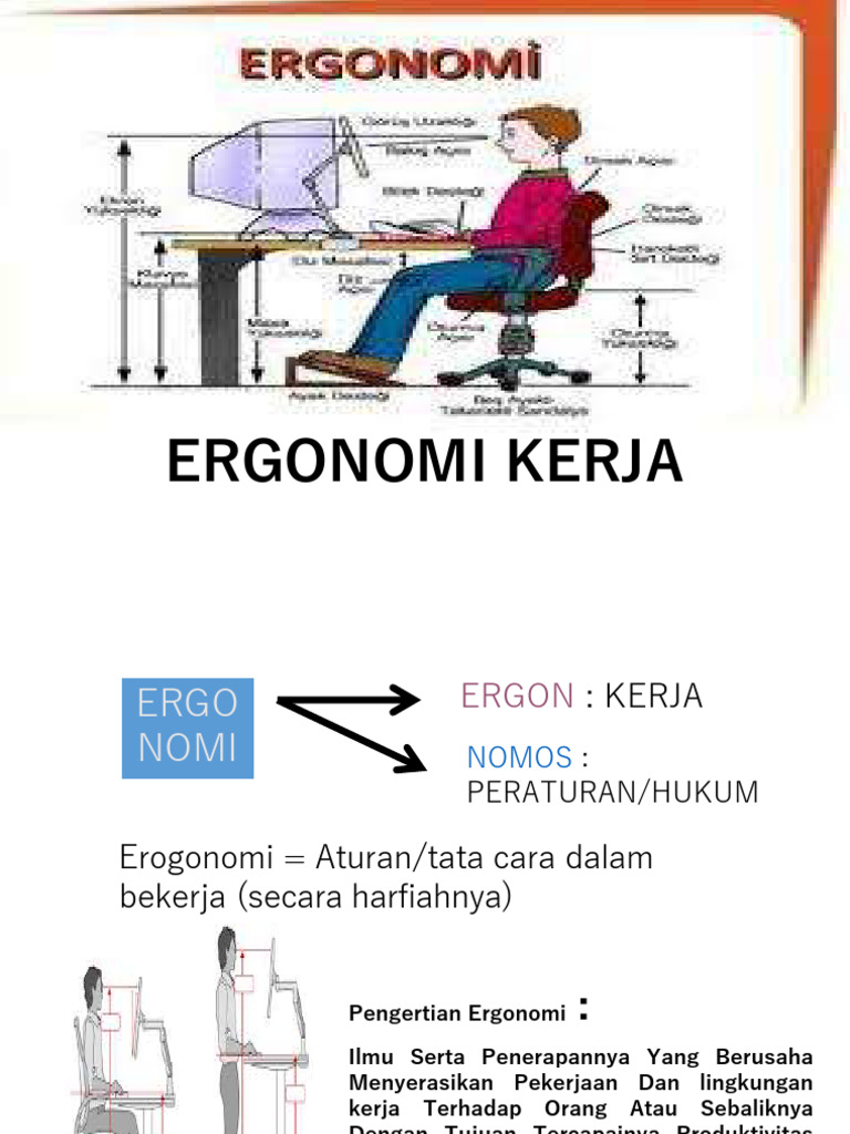 Ergonomi Kerja | PDF | Kesehatan Holistik