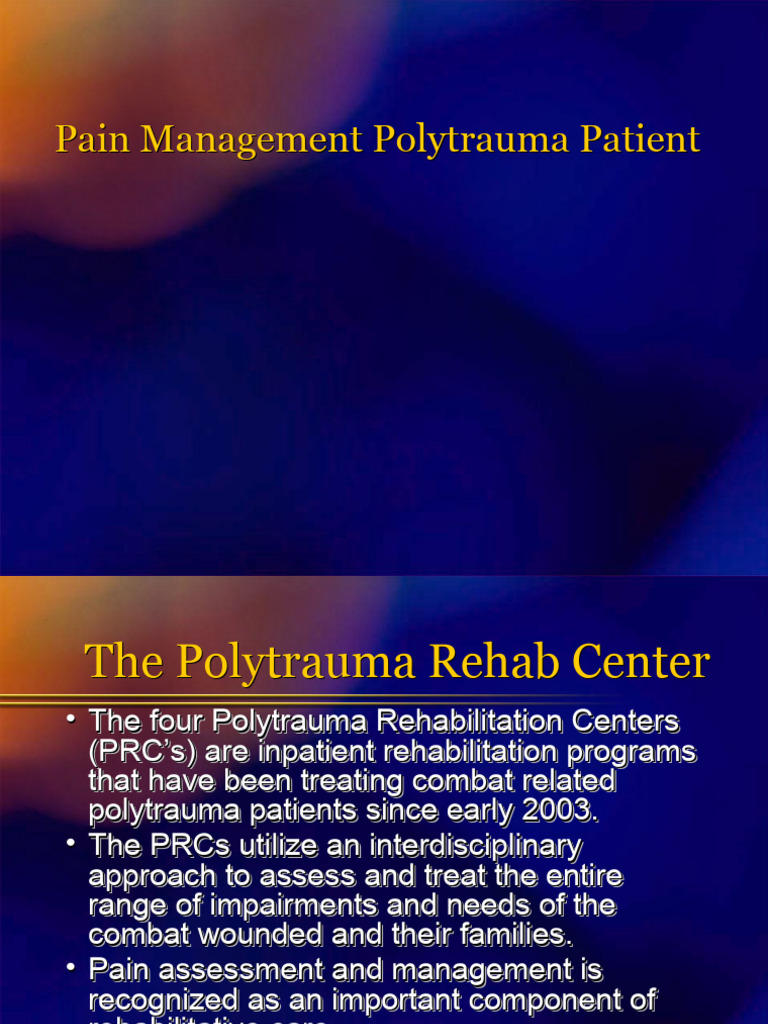 Pain Management Polytrauma | PDF | Pain | Physical Therapy