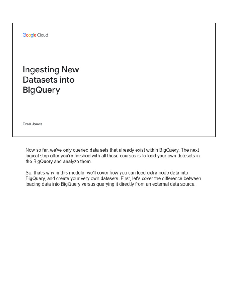 M2 Ingesting New Datasets Into BigQuery | PDF | Comma Separated Values ... M2 Ingesting New Datasets Into BigQuery | PDF | Comma Separated Values ...