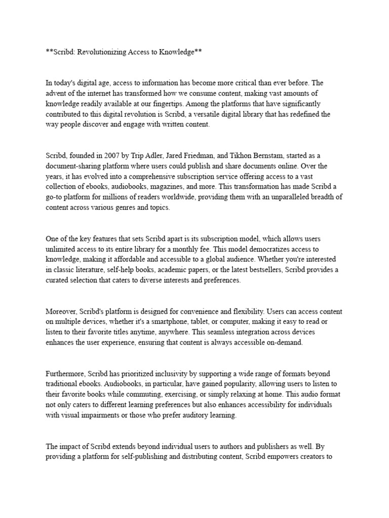 Scribd 1 | PDF | Scribd | Computing