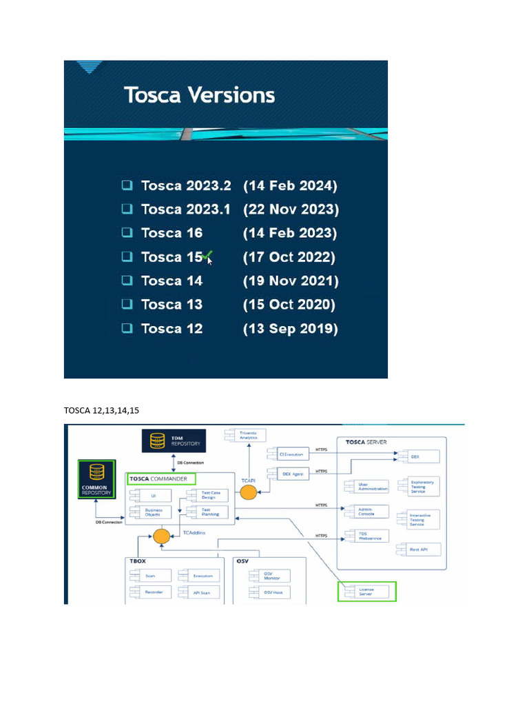Tosca Notes | PDF | Control Flow | Software Testing