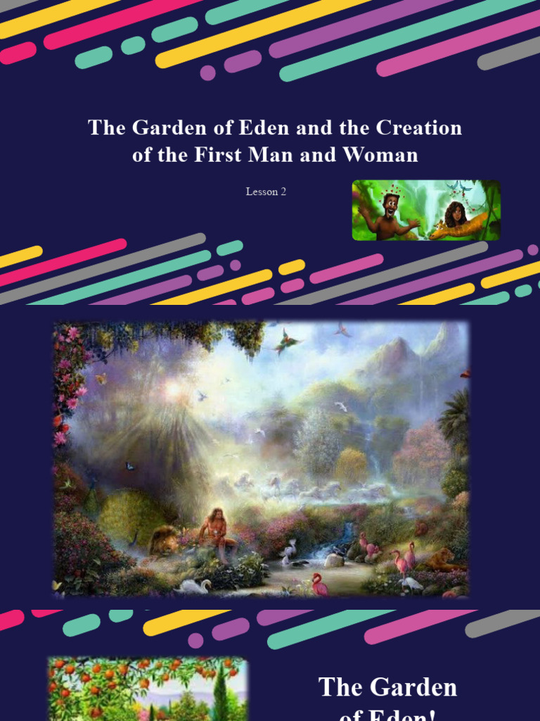 Creation of Man in the Garden of Eden | PDF