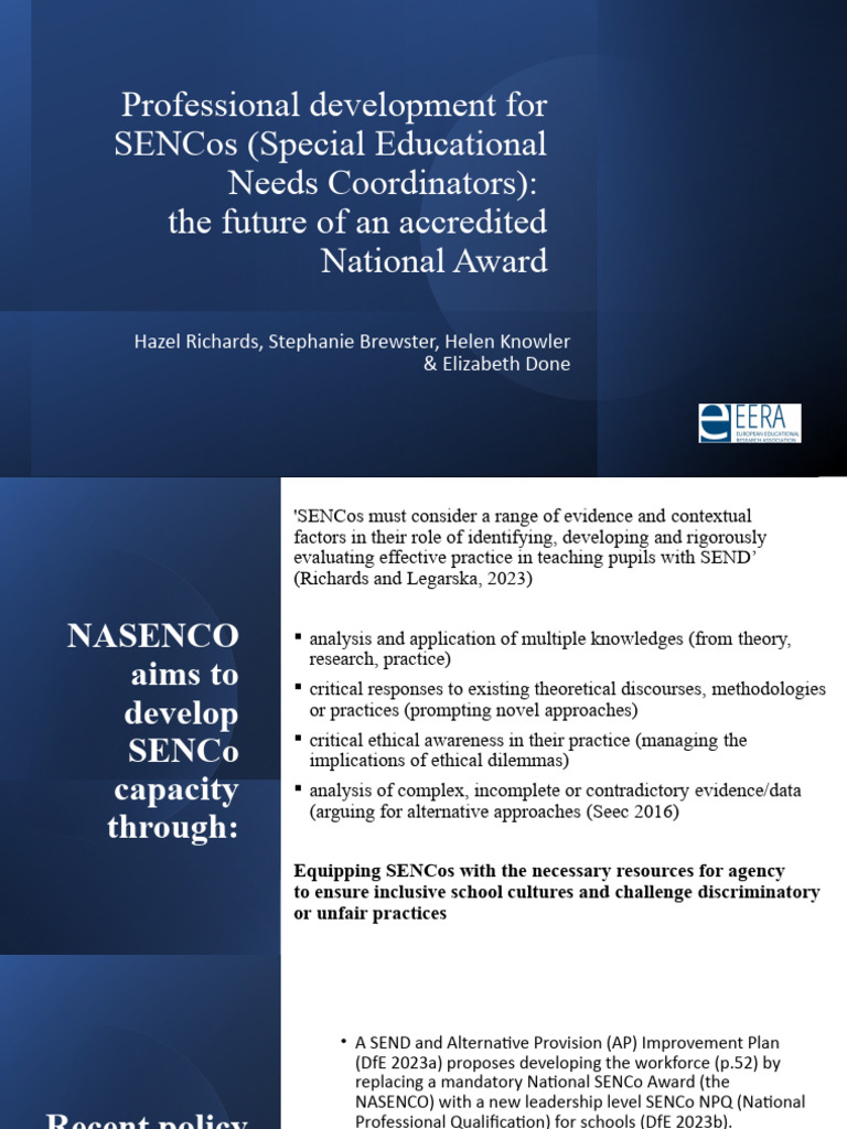 ECER 2023 Presentation Slides | PDF | Learning | Leadership