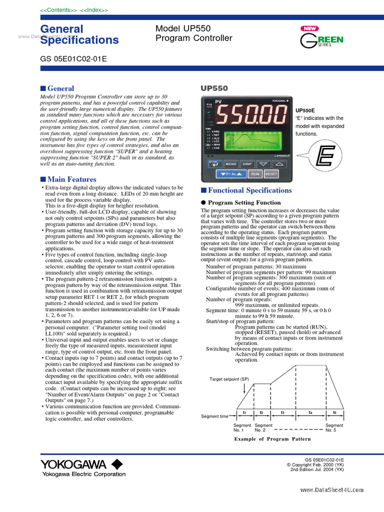 UP550-Yokogawa | PDF | Parameter (Computer Programming) | Computer Engineering