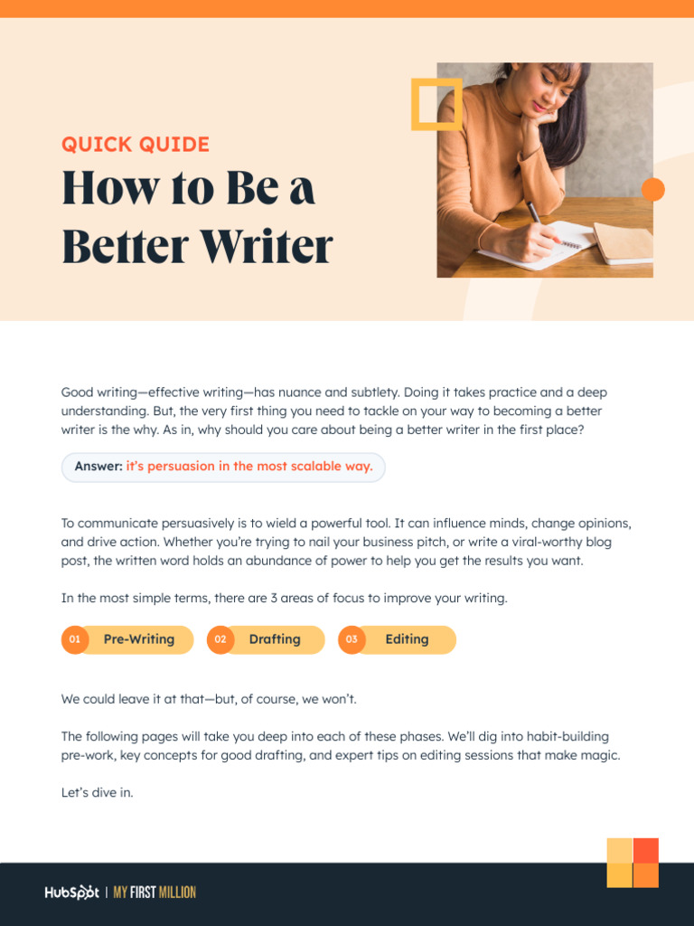 How To Be A Better Writer | PDF | Thought | Cognition