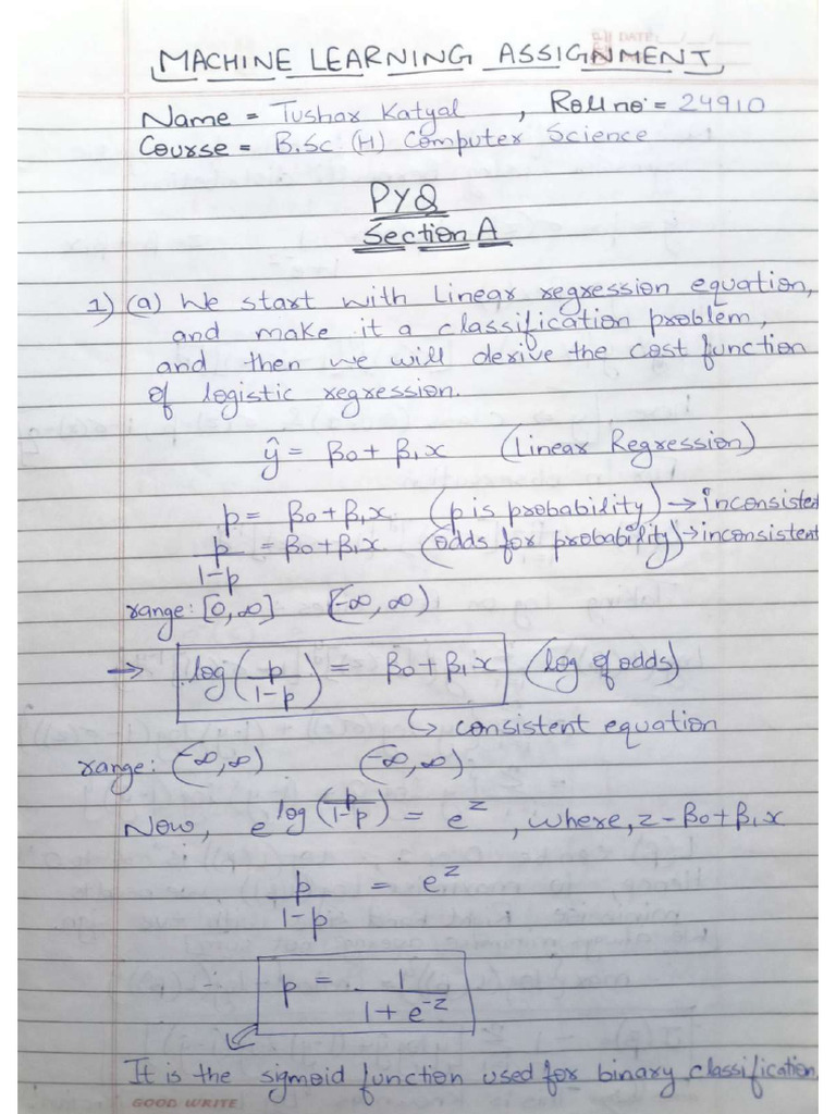 ML PYQ Assignment | PDF