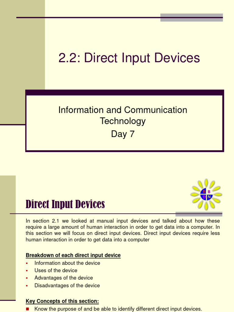 Day 007 - Direct Input Devices | PDF | Radio Frequency Identification ...