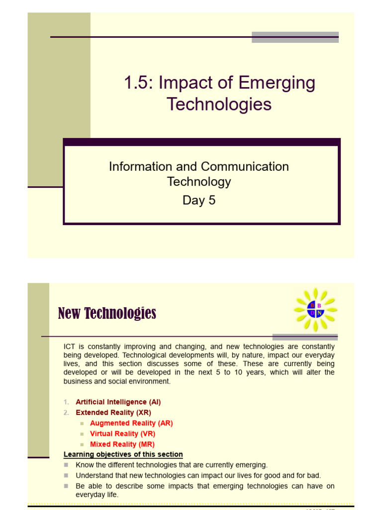 Day 05 - Emerging Technologies | PDF | Virtual Reality | Augmented Reality