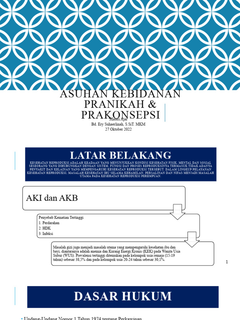 Asuhan Kebidanan Pranikah dan Prakonsepsi | PDF