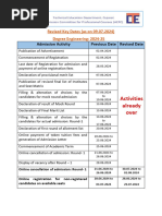 ACPC 2026-27 KeyDates | PDF | Educational Stages