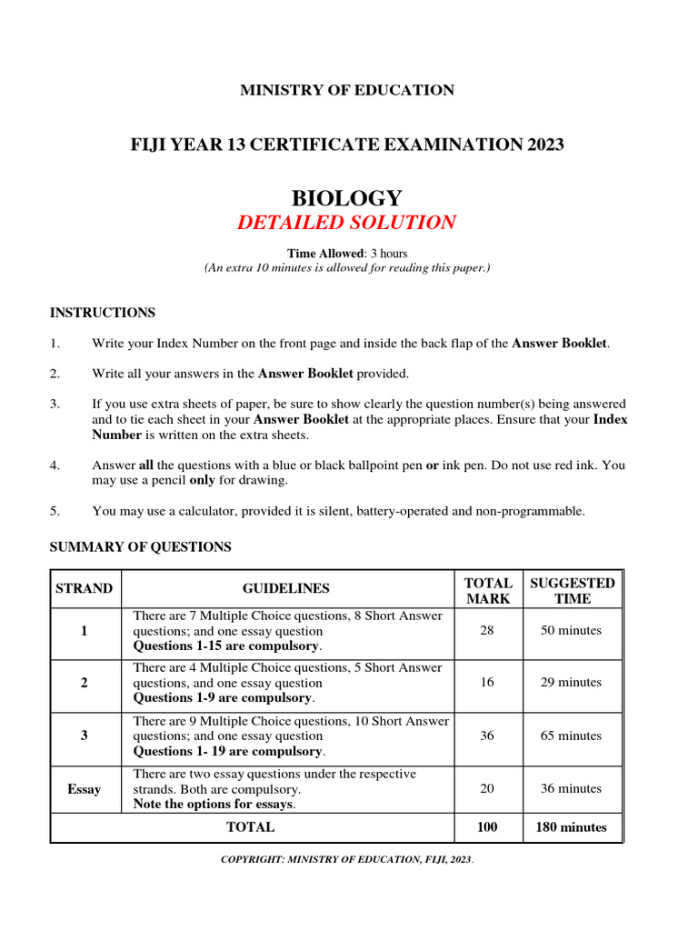 2023 Fy13ce Biology Detailed Solution PDF | PDF | Ploidy | Translation ... 2023 Fy13ce Biology Detailed Solution PDF | PDF | Ploidy | Translation ...