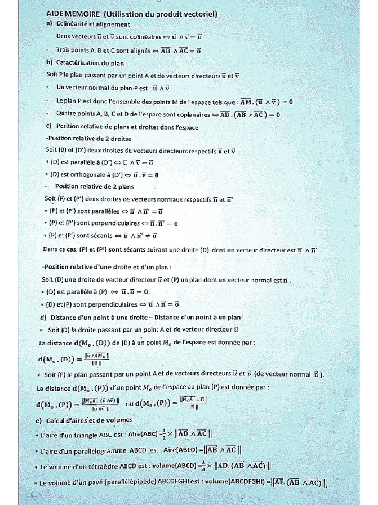 Vecteur de L'espace | PDF
