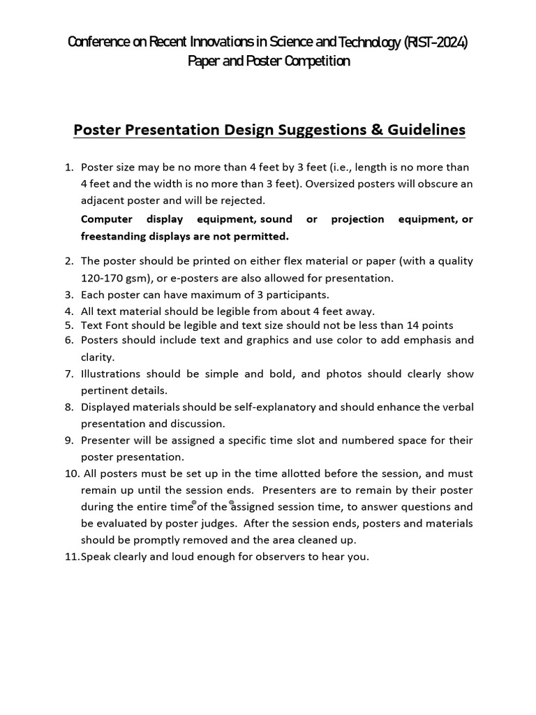 Rule and Regulation Poster Presentation - New | PDF | Science
