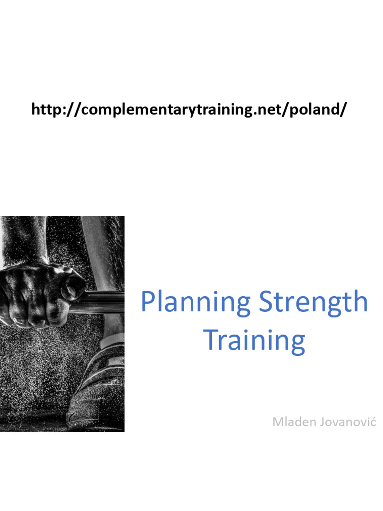 2 Planning Strength Training | PDF | Muscle Hypertrophy | Sports Science
