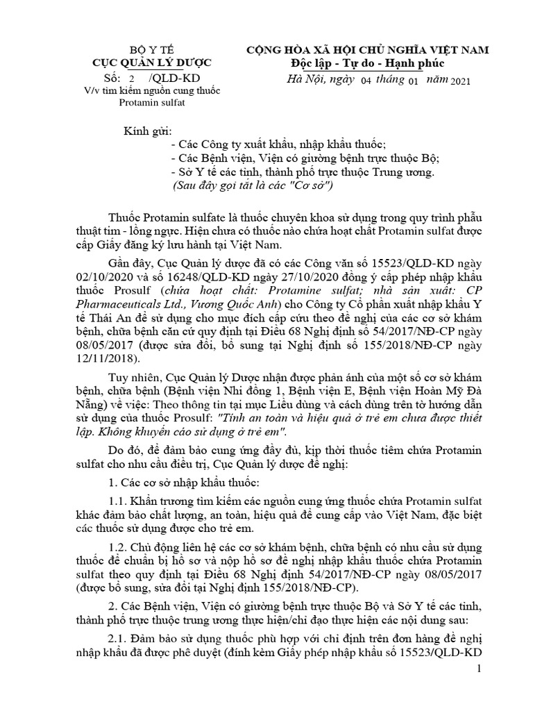 CV.2 Protamin Sulfat | PDF