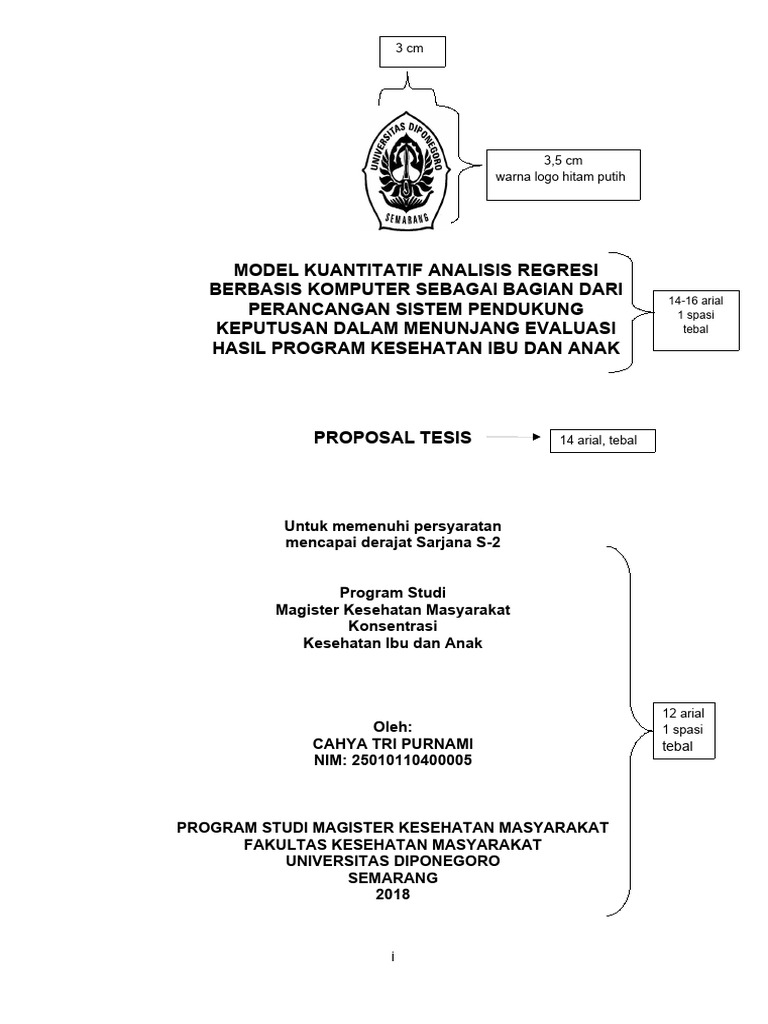 Bagian Awal Proposal (Kualitatiff) Versi Baru | PDF