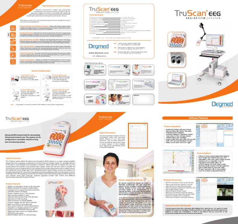 BROCHURE TruScan EEG EN | PDF | Electroencephalography | Video