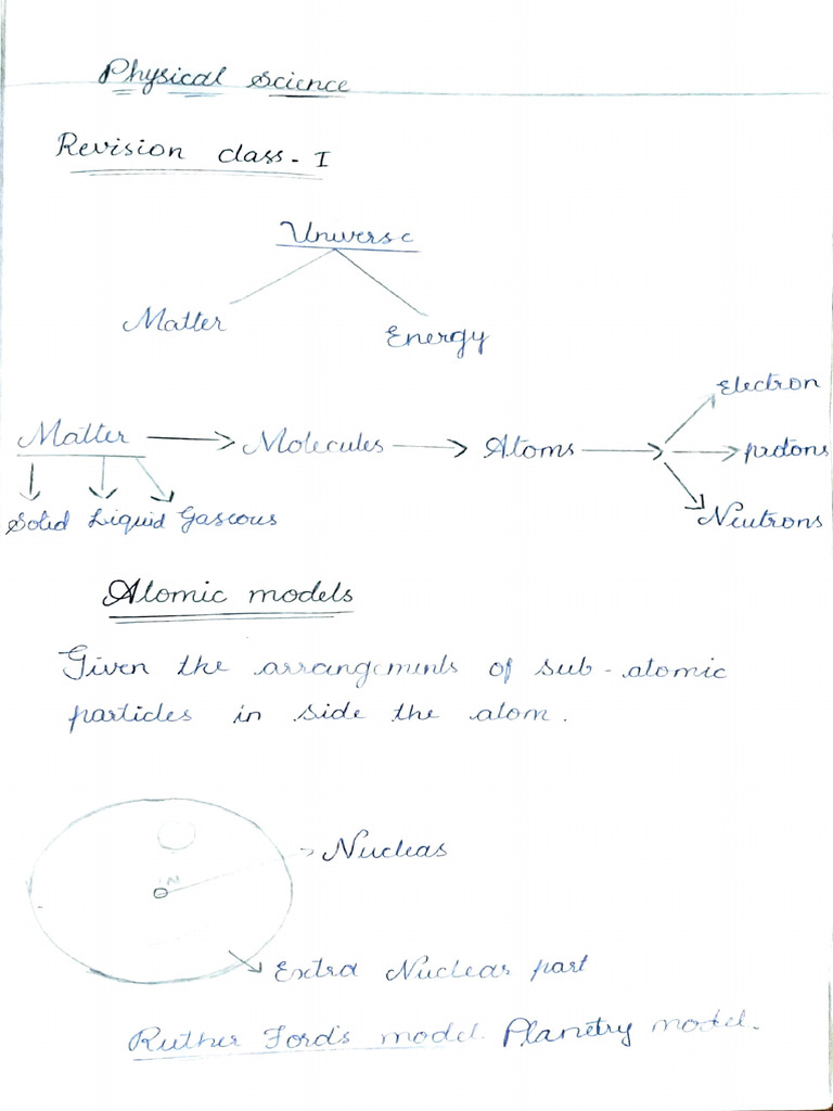 Physical Science Notes | PDF