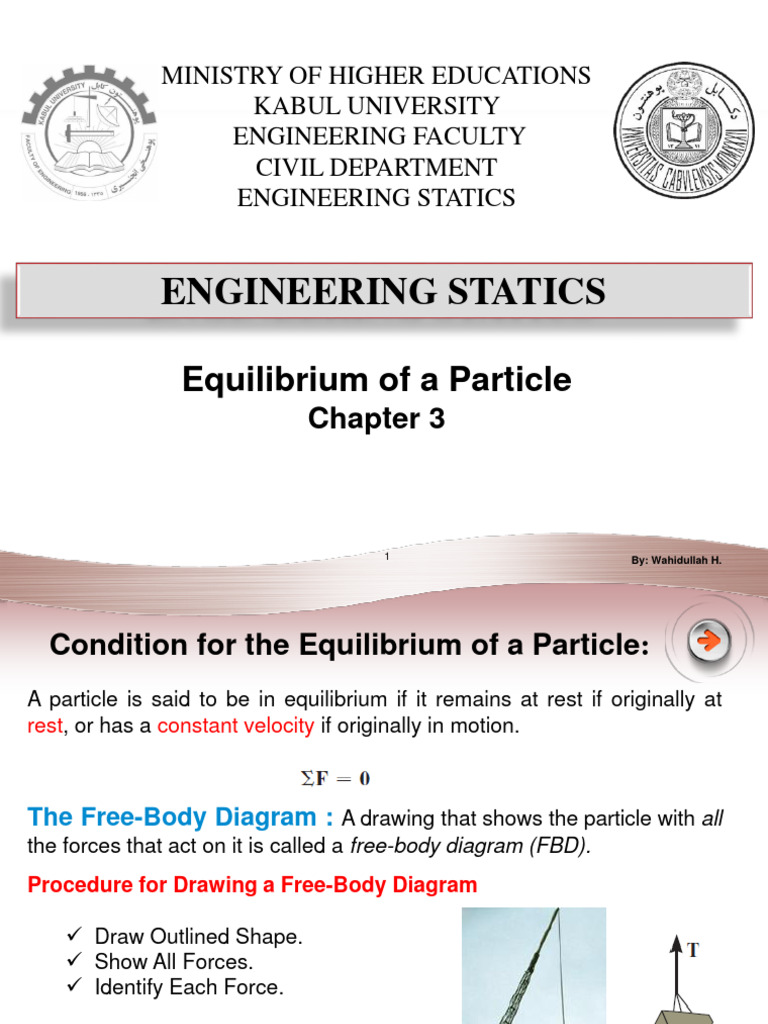 Chapter 3 (Equilibrium of A Particle) | PDF | Force | Physics
