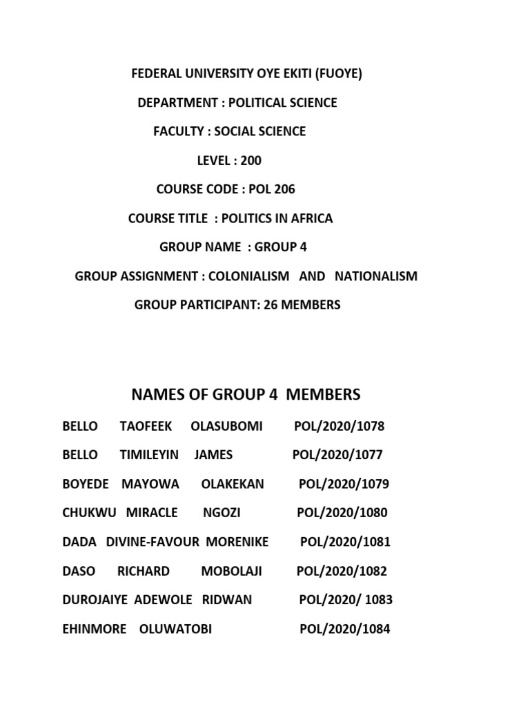 Colonialism and Nationalism in Africa | PDF | Nationalism | Nigeria