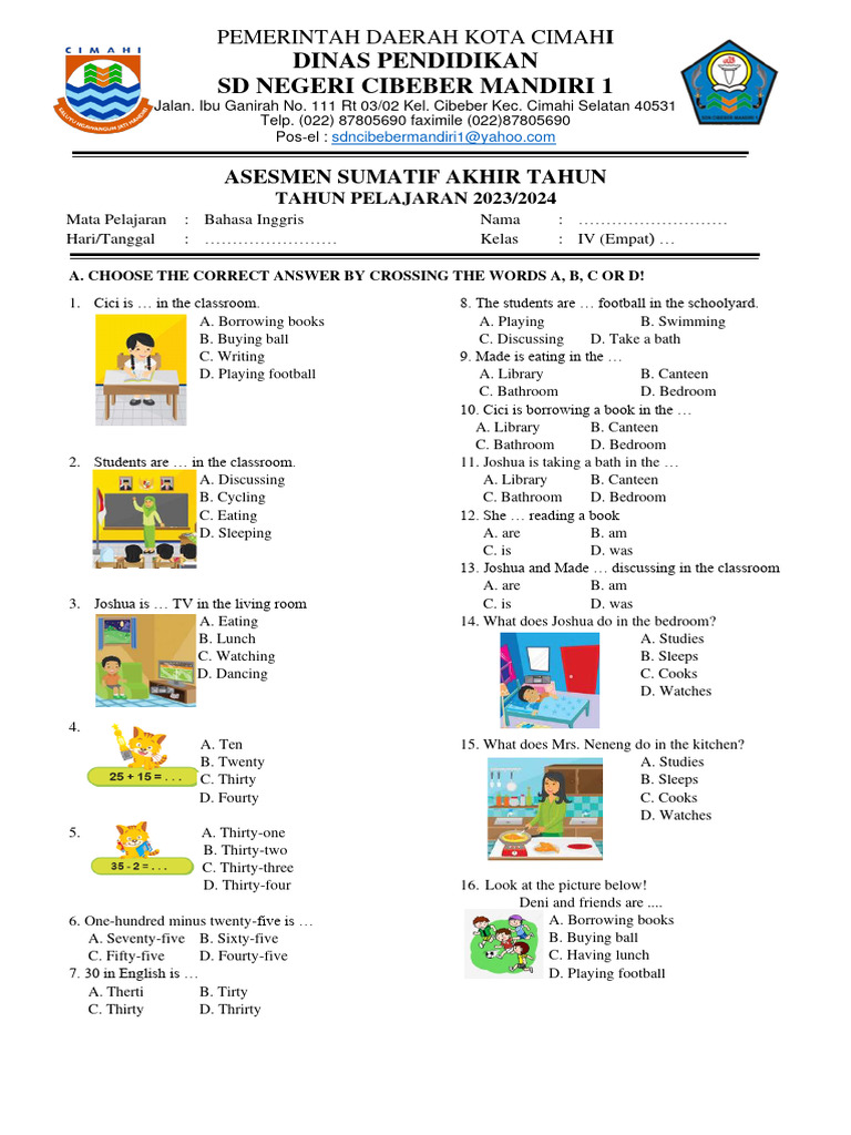 SOAL ASAT Bahasa Inggris | PDF | Transport