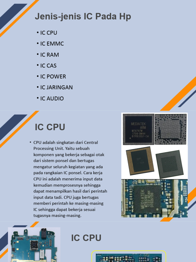 Jenis-Jenis IC dalam Smartphone | PDF | Game & Aktivitas | Komputer