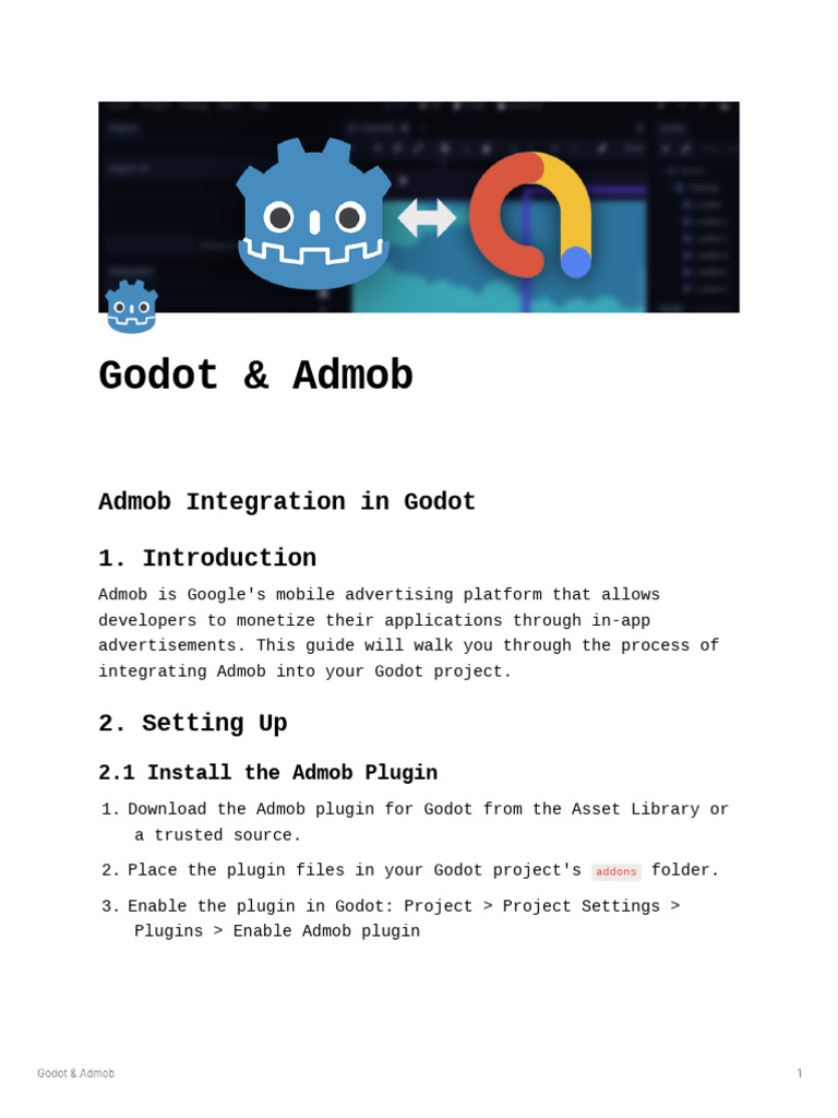 Godot & Admob | PDF | Plug In (Computing) | Android (Operating System)
