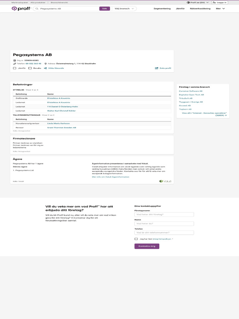 Proff Pegasystems | PDF