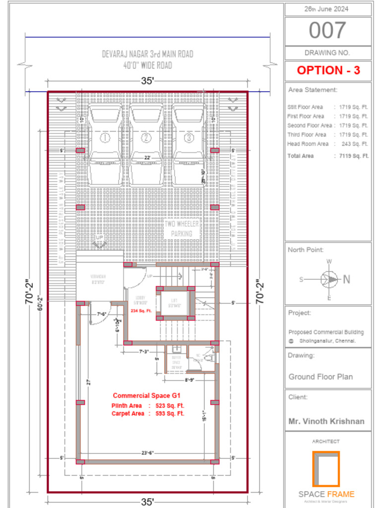 Ground Floor Plan, Option - 3 | PDF | Local Government Areas Of Queensland | Queensland Heritage ...