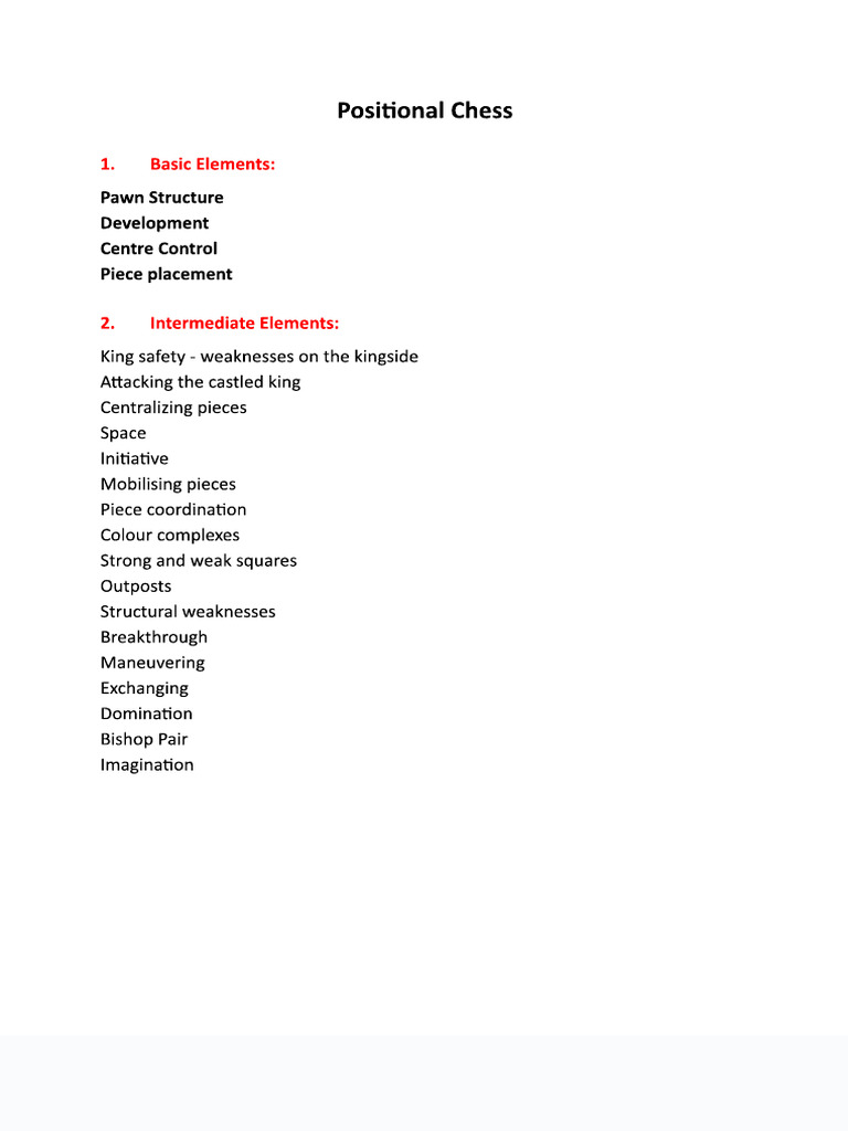 Positional Chess | PDF Positional Chess | PDF