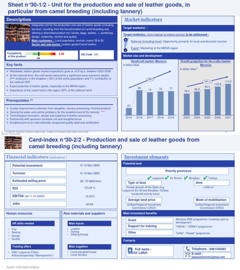 Camel Leather Goods Production Insights | PDF | Exports | Market ...