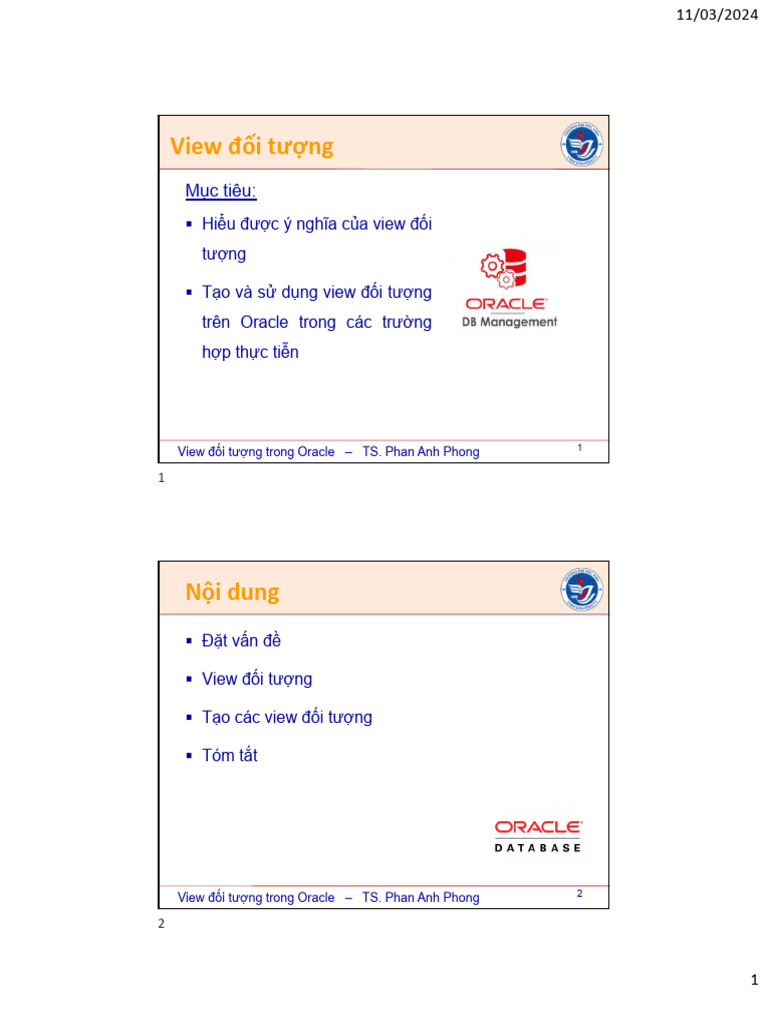 Bai 8 - View Doi Tuong Elearning | PDF