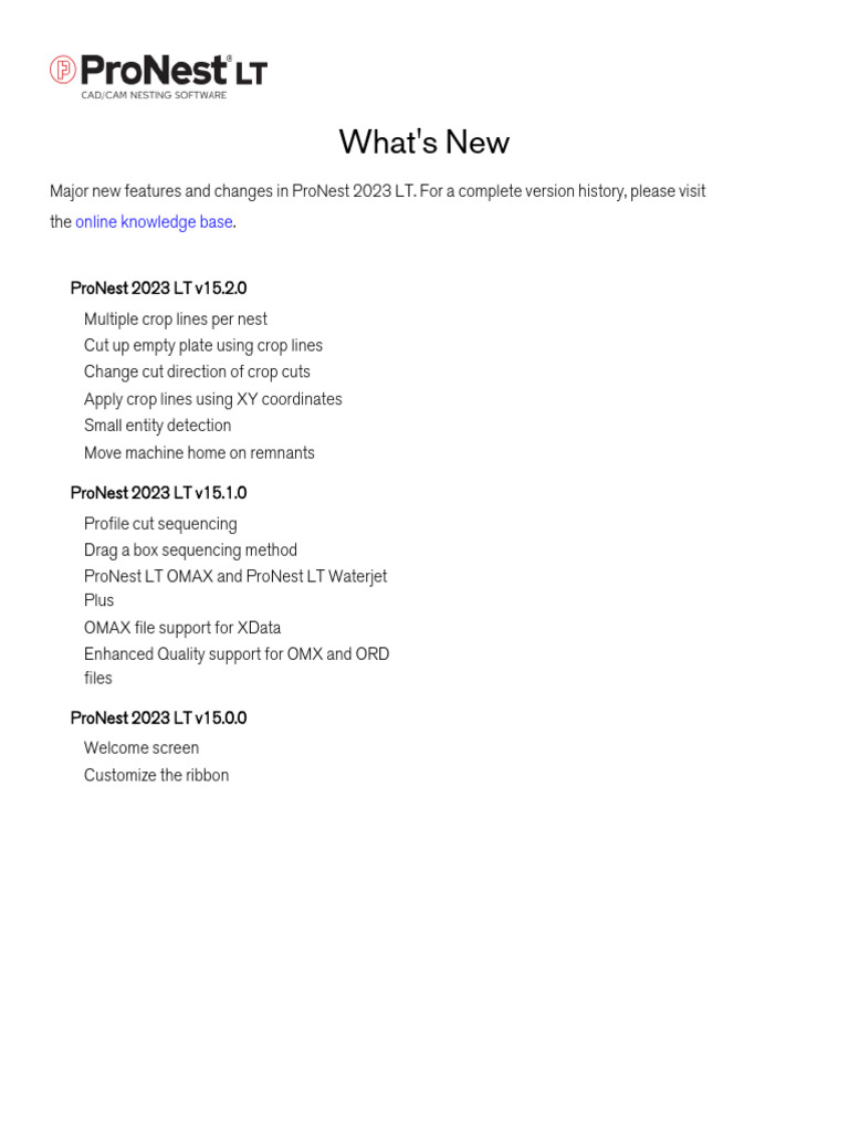 What's_New_in_ProNest_2023_LT | PDF | Computing | Software