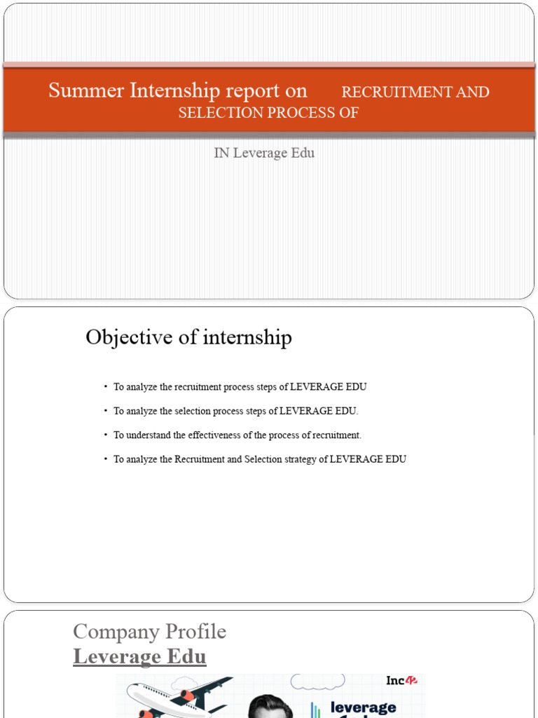 Summer Internship Report | PDF
