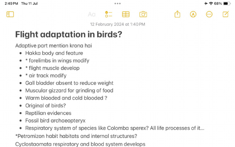 Flight Adaptation in Birds | PDF