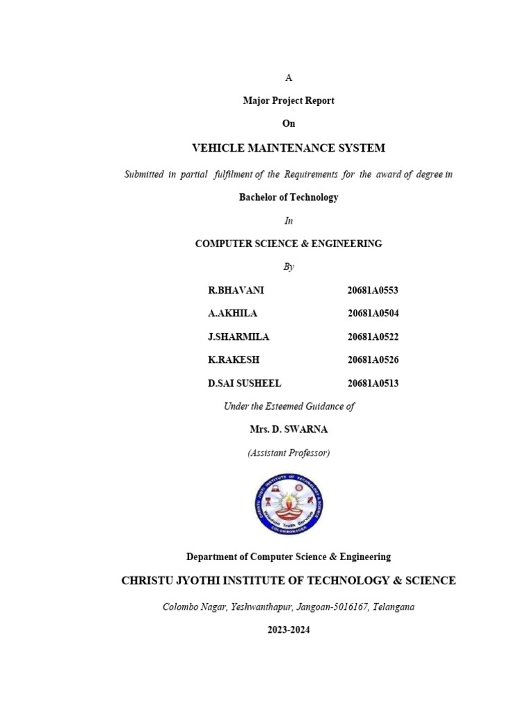 Vehicle Maintenance System | PDF | Unified Modeling Language | Use Case