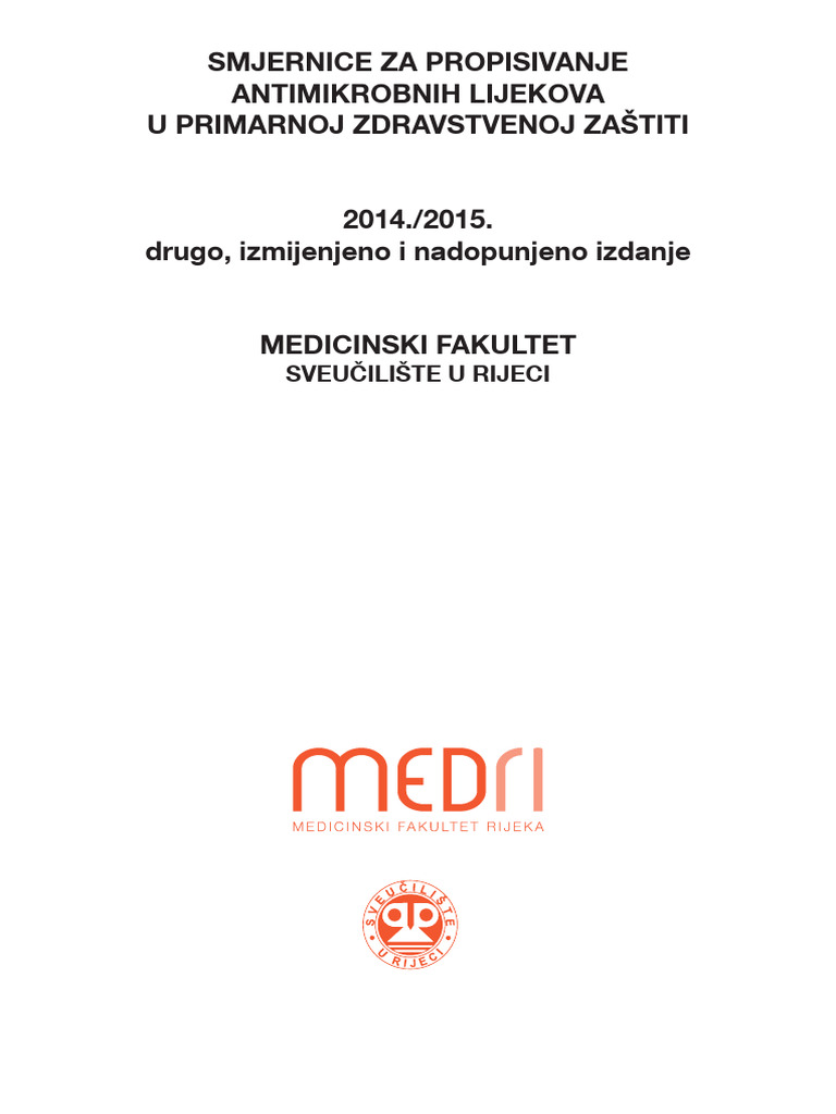 Antibiotici Smjernice 2014 | PDF