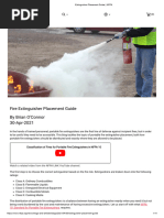 Fire Extinguisher Placement Guide | PDF | Safety