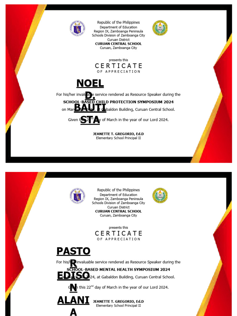 Certificate Mental Health | PDF