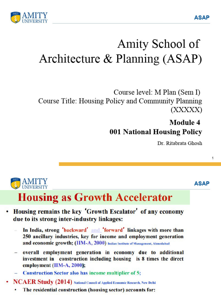 National Housing Policy Overview | PDF