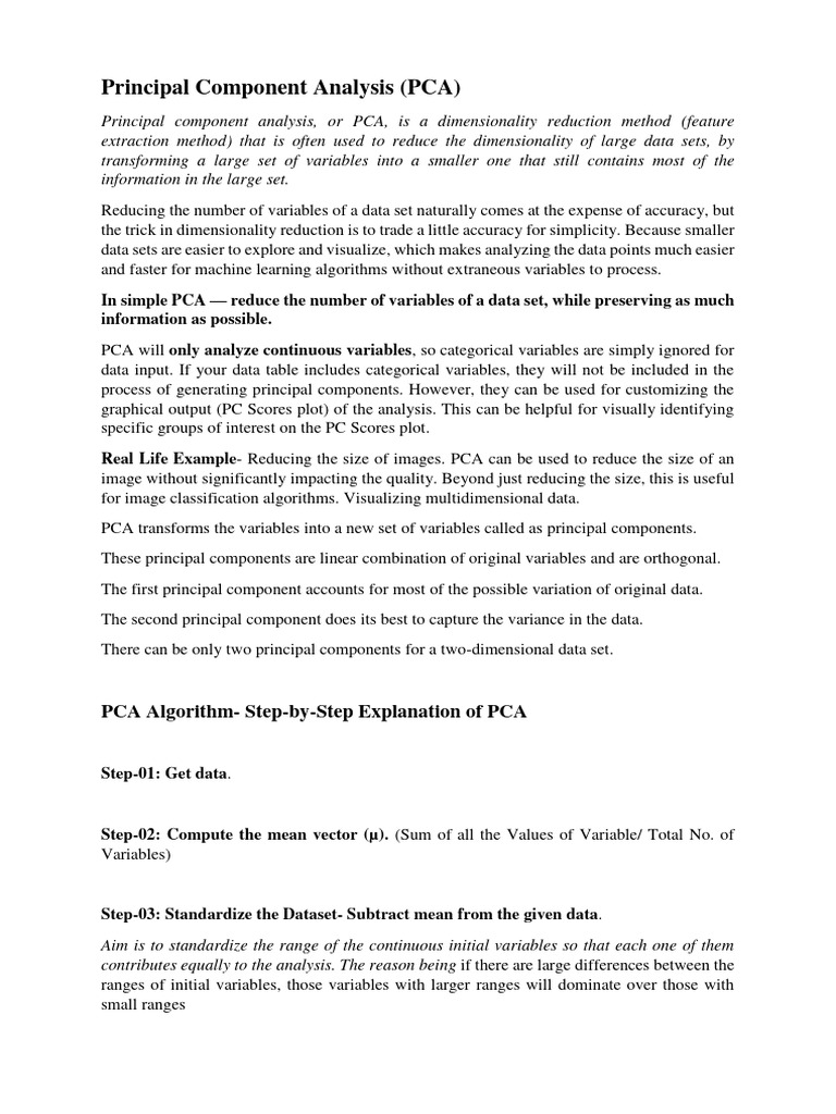 Unit 4 Part 2 | PDF | Principal Component Analysis | Eigenvalues And Eigenvectors