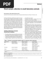 GUIDELINE - Blood Collection - Rat | PDF | Blood | Volume