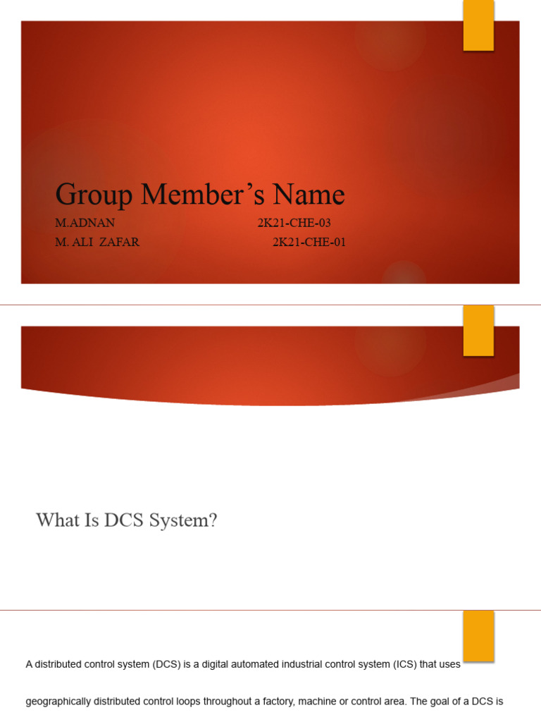 Instrumentation Presentation Dcs System | PDF | Programmable Logic Controller | Scada