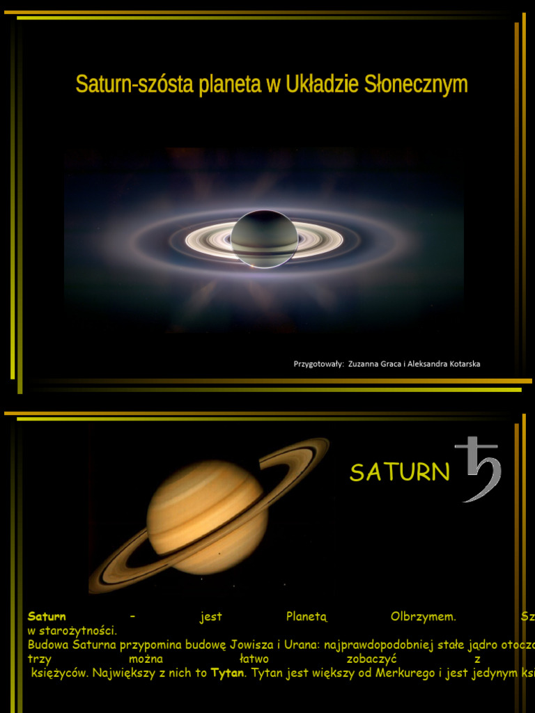Saturn | PDF