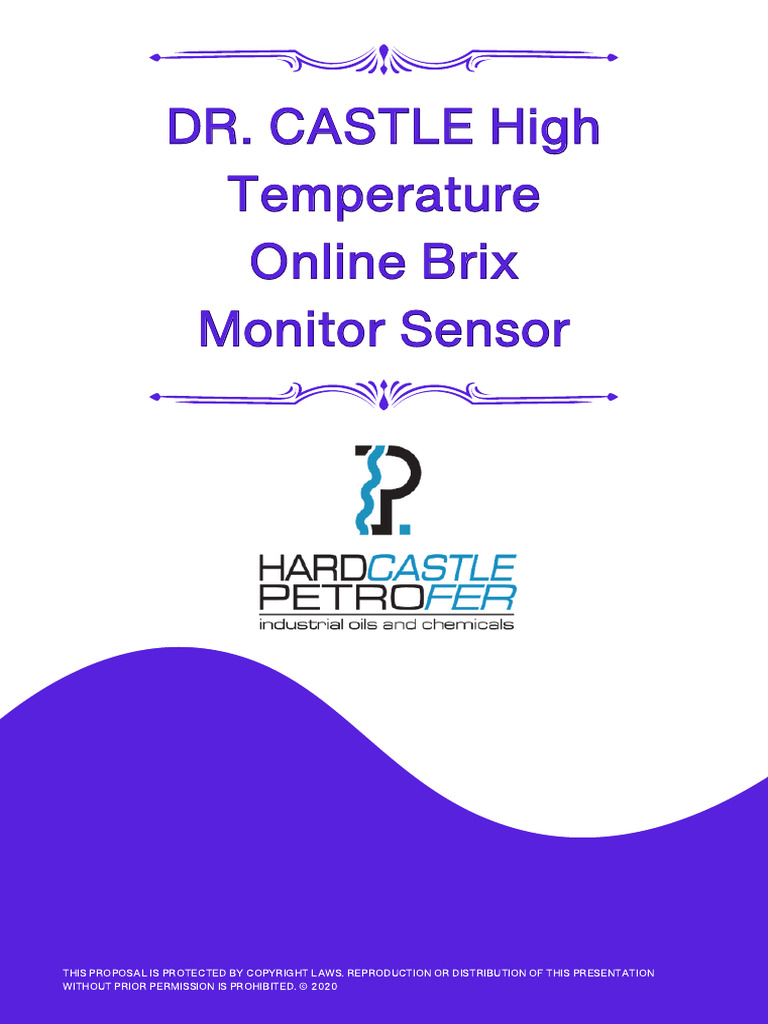 High Temperature Online Brix Monitor Sensor | PDF | Heat Treating | Optics