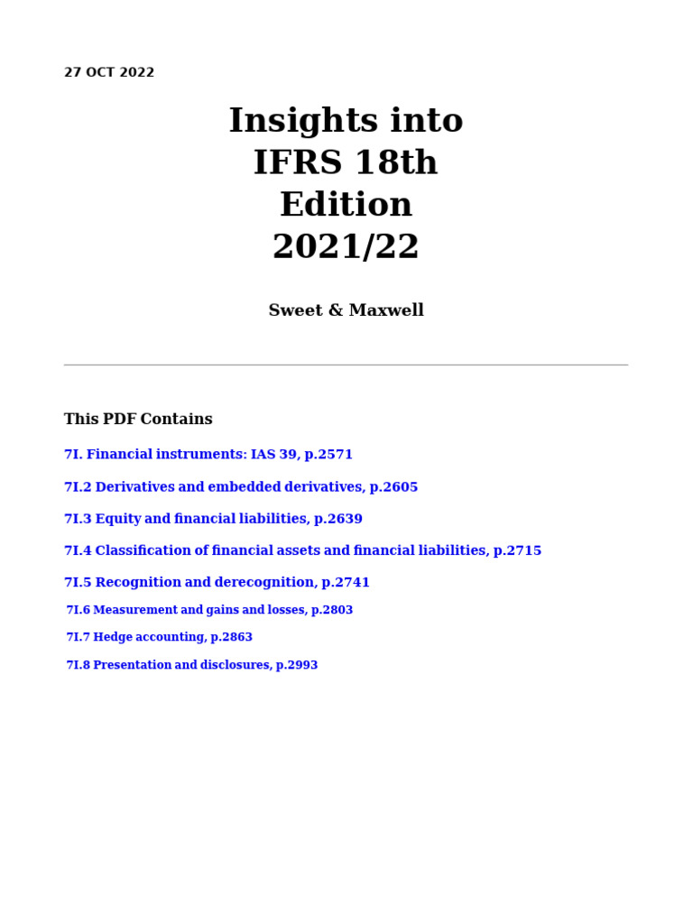 Ias 39 | PDF | International Financial Reporting Standards | Guarantee