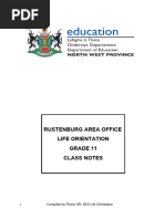 Grade 11 Life Orientation Revision Notes | PDF | Goal