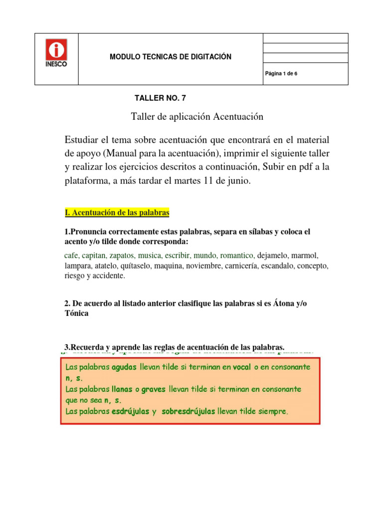 Taller 7 | PDF | Fonética | Lingüística