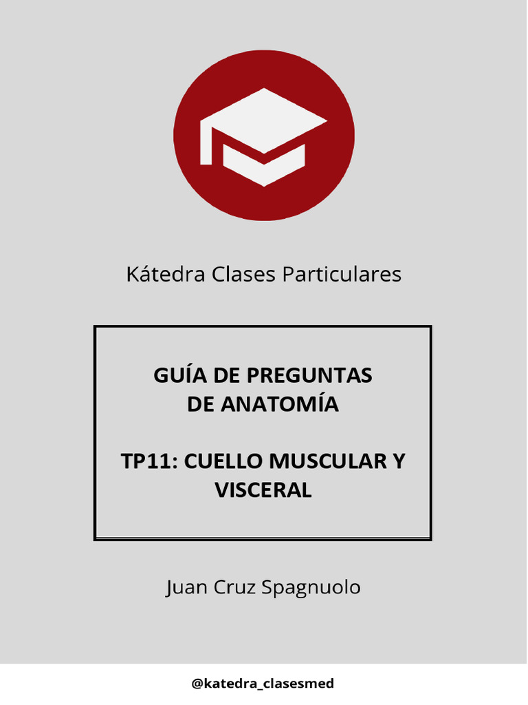 TP11 Cuello Muscular y Visceral-2 | PDF | Laringe | Anatomía